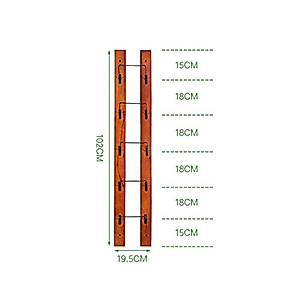 Stylish Simplicity Wooden Wine Rack Wallmounted Wine Glass Holder, PIBM