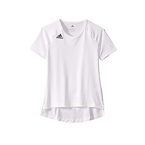 adidas unisex-youth Hi Lo Jersey White/Black Large