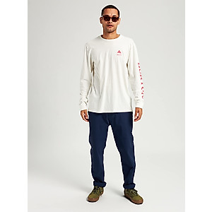 Burton Men's Standard Elite Long Sleeve, Stout White 1, X-Large