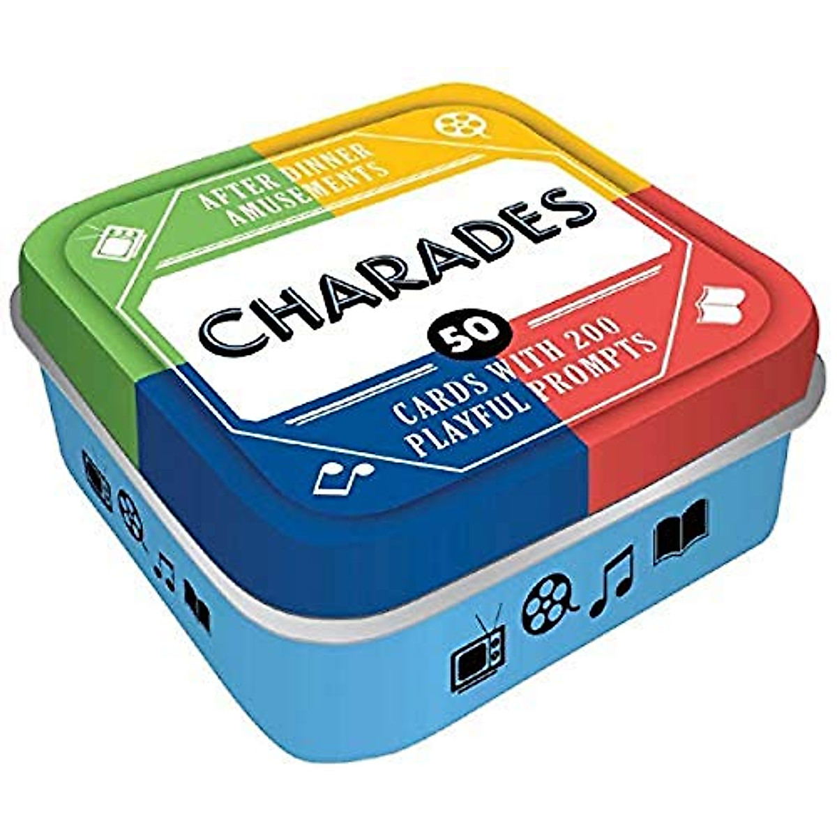 After Dinner Amusements: Charades: 50 Cards with 200 Playful Prompts (Charades Game for Adults and Family, Portable Camping and Holiday Games)
