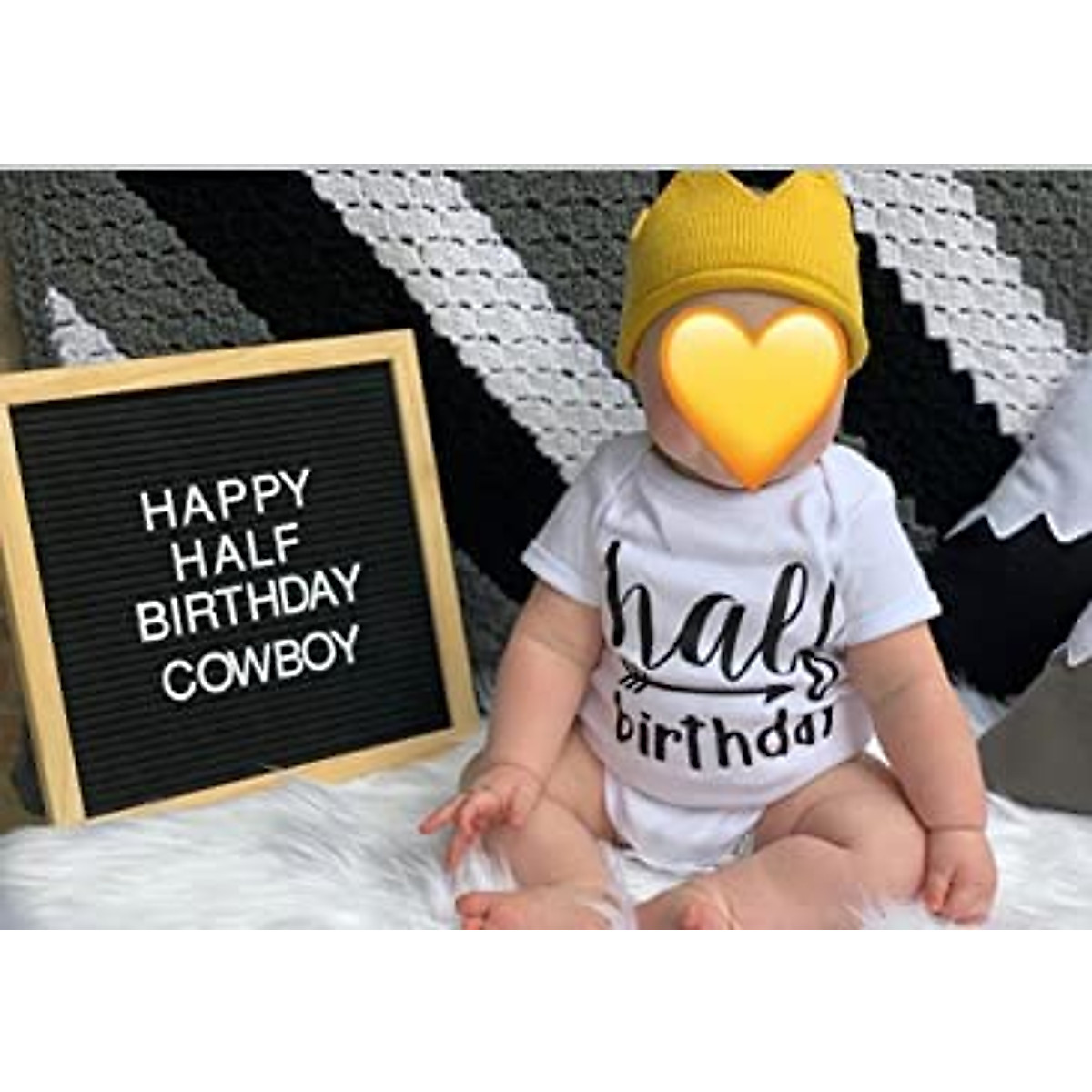 LDDCX Baby Birthday Party Crown Headband Hat, Knitted Hat Warm Beanie Cap.(LDZ28) (Yellow)