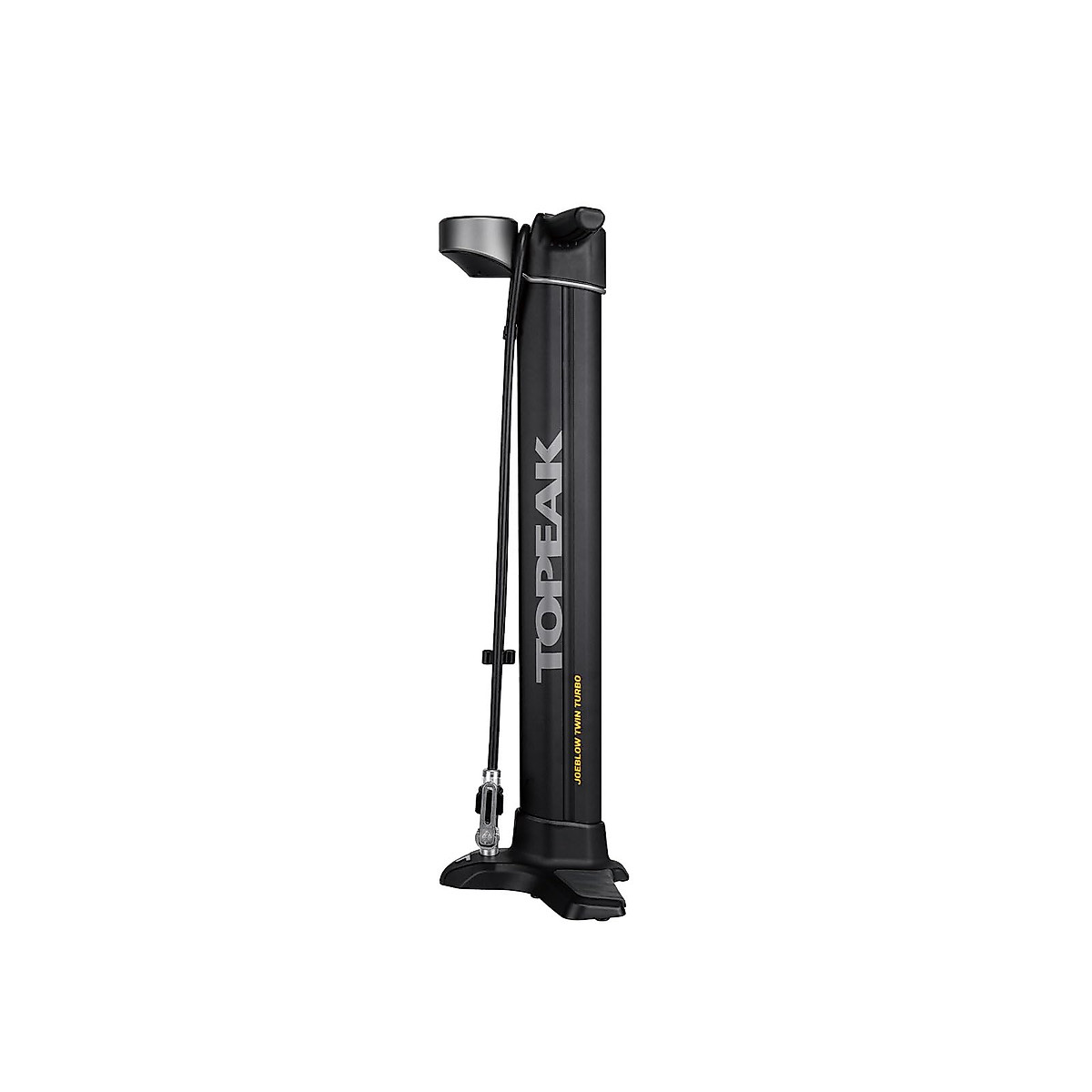 Topeak JoeBlow Twin Turbo Floor Pump Black2, One Size,Silver