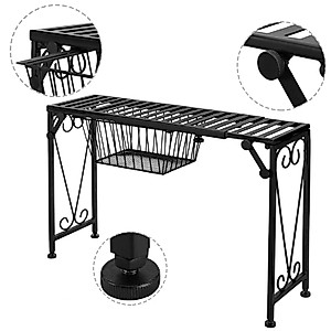 MyGift Copper Metal Over The Sink Organizer Shelf with Pull Out Drawer, Expandable Kitchen Caddy Rack, Bathroom Storage Shelf Riser with Scrollwork Design