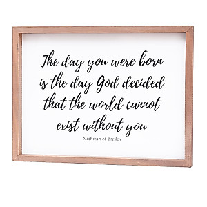 Generic The Day You Were Born Nursery Wall Art - Religious Wall Art | Nursery Prints | Quote Wall Art | Baby Boy Nursery | Baby Girl Nursery | Expecting Mom Gift 12x16 Brown