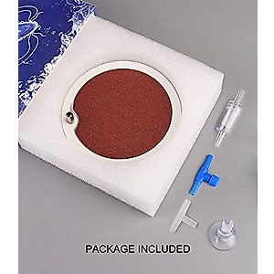 Clscea 4 Inch Air Stone Disc Bubble Diffuser for Aquarium Fish Tank Pump Hydroponics