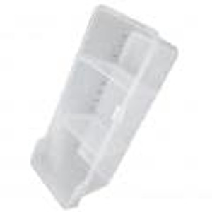 Refrigerator izer Bin Clear Storage Bin with 2 Divided Compartments for Kitchen Cabinet OfficeS: 40x16x14.1cm /.7x6.3x5.6in0 Refrigerator Storage Rack Food Storage izer Bin Clear izing B