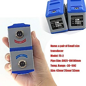 HFBTE TUF-2000B DN25~6000mm Ultrasonic Flow Meter Flowmeter with TS-2 TM-1 TL-1 3 Size Transducer