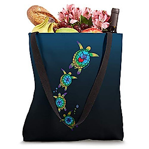 Beautiful Tropical Swimming Sea Turtles Tote Bag