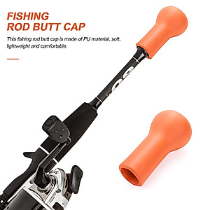 Popidome Fishing Rod Butt Cushion Cap,Fishing Belt Rod Cover,Fishing Pole Holder Belly Top Fishing Pole Support for Fishing Rods