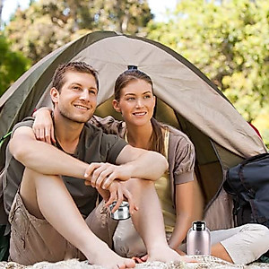 10.15oz/300ML Mini Thermal Mug Leak Proof Vacuum Flasks Travel Thermos Stainless Steel Drink Water Bottle Small Thermos Cups for Indoor and Outdoor (Rose Gold)