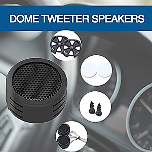 AICARS Tweeters for Car Audio: 2 Pack High Efficiency Car Tweeters 500W Max Power with Build-in Crossovers