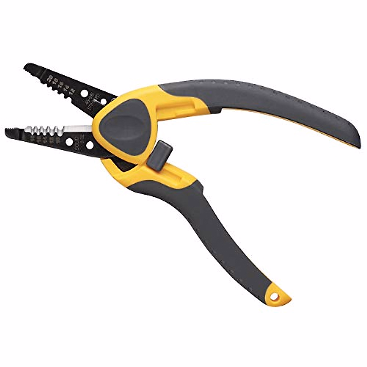 IDEAL INDUSTRIES INC. 45-915 Kinetic Reflex T-Stripper - 10-20 AWG, Wire Stripper with Thumb Rest, Plier Nose, Slide Lock, Textured Grips