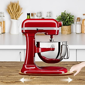 Kitchen Appliance Slider Mat for Kitchen aid 5-8Qt Bowl Lift Stand Mixers, Bamboo Slide Board Compatible with 5-8QT Professional Bowl-lift Stand Mixer, Under Cabinet Sliding Tray for Countertop