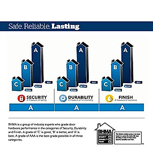 SCHLAGE F51A AND 716 CAM Andover Knob with Camelot Trim Keyed Entry Lock, Aged Bronze