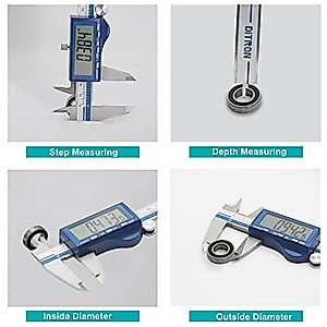 Digital Calipers, 6" Electronic Caliper Measuring Tool, Digital Micrometer with Large LCD Screen, Extreme Accuracy for Home/Industrail/Jewlery Measurement