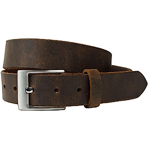 Nickel Smart Caraway Mountain Distressed Brown Belt - 38"