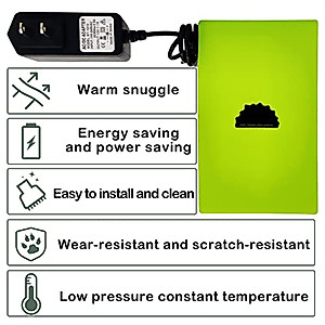 Hamiledyi Bird Heater for Cage Snuggle Up Bird Warmer for Parakeets Thermostatically Birds Perch Stand Heater for Parrots Cockatiel Budgies 12 V