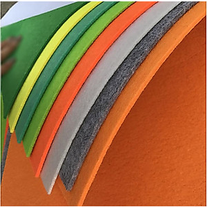 YYCRAFT Thick Stiff Felt Sheets Thick Felt 9 Inch X 12 Inch (Thickness:3.2mm) - 15 Pcs Pack, White