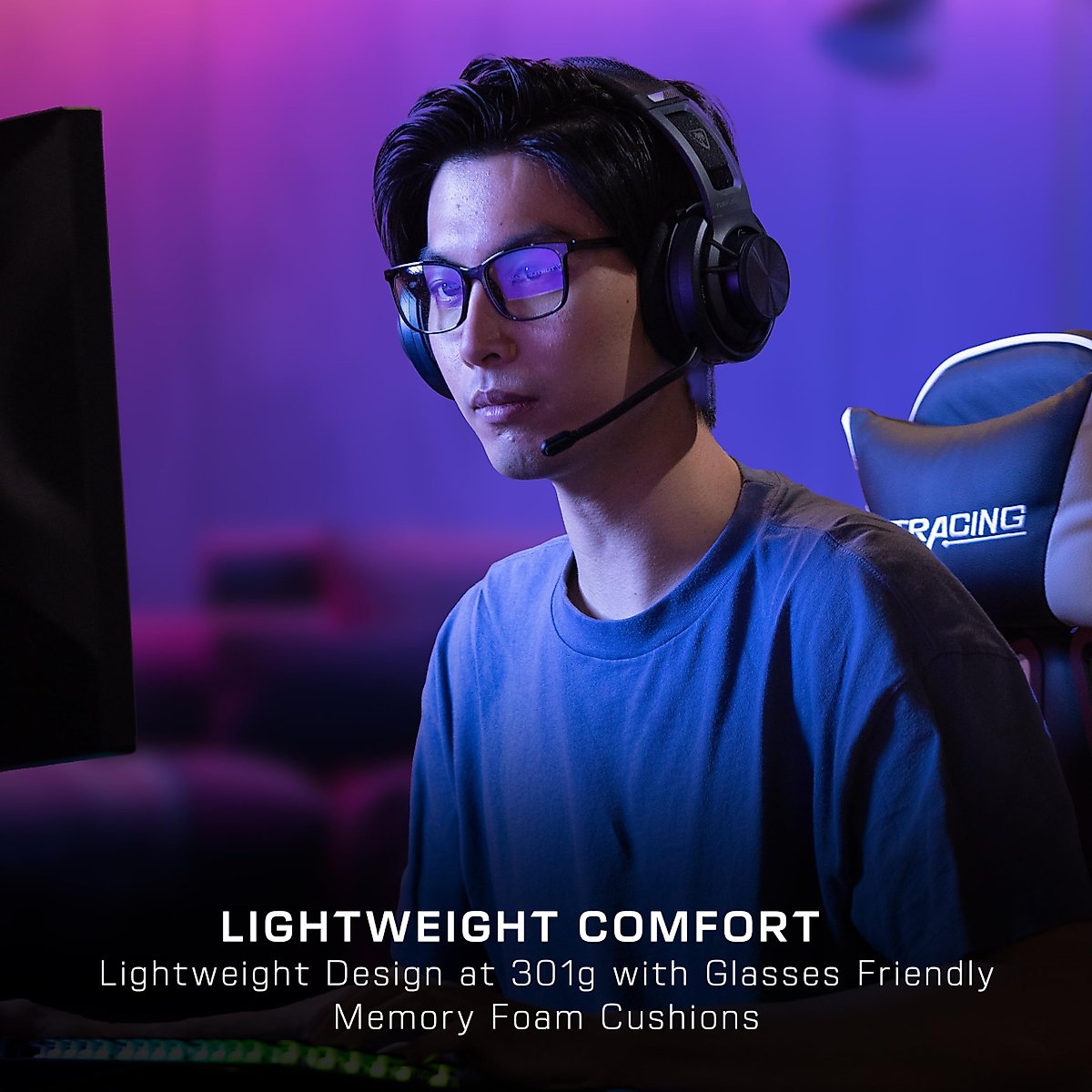 Turtle Beach Atlas Air Wireless Open Back PC Gaming Headset - PC, PS5, PS4, Mobile - 24-bit High-Fidelity Audio, Broadcast Grade Mic, Bluetooth, Floating Earcup, Memory Foam Cushions, 50-Hr Battery