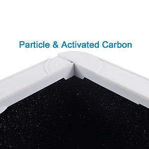 2-Pack Repalcement Particle & Activated Carbon HEPA Filters + 4 Washable Pre-Filters Compatible with Blueair Blue Pure 211+ and Max Air Purifiers