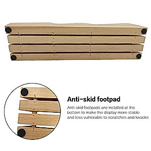 FEOOWV In Drawer Knife Organizer, Kitchen Wooden Knives Block Holder, Can Holds 9 Knives