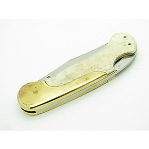 Olsen OK 162 Lil Brassy Seizo Imai Seki Japan Folding Lockback Pocket Knife Vintage Old Stock