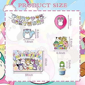 Classic Party Supplies - Cute Birthday Decorations include Balloons, Banner, Cake Topper, Cupcake Toppers for Fans Kids Boys Girls Cumpleanos Party