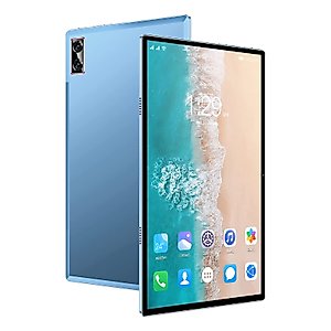 ciciglow 10 Inch Tablet, 4G Calling Tablet PC, 6GB RAM 256GB ROM, 1200x1920 FHD IPS Screen, 8 Core CPU, 5MP+13MP Camera, 7000mAh, 5G WiFi, Bluetooth, GPS(Blue)