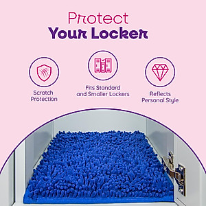 InstaLocker School Locker Decorations Carpet - Locker Rugs for Girls - 100% Microfiber, Shaggy Style Locker Rugs - 11.5" x 17.5" Rectangle Locker Rug with Non Skid Backing - Décor Accessories