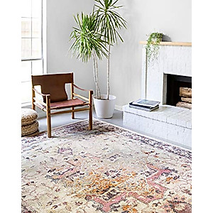 Loloi CLARA Area Rug, 2'-5" x 10'-6", Ivory/Charcoal