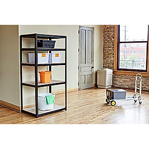 Safco Products Hide-Away Convertible Hand Truck, Dual Function, 400 lbs. Total Capacity, Aluminum Frame