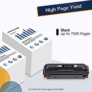 Colorking (with CHIP) Compatible Toner Cartridge Replacement for HP 414X W2020X 414A W2020A High Yield for Color Pro MFP M479fdw M479fdn M454dw M454dn Enterprise M455dn MFP M480f Printer (1 Black)