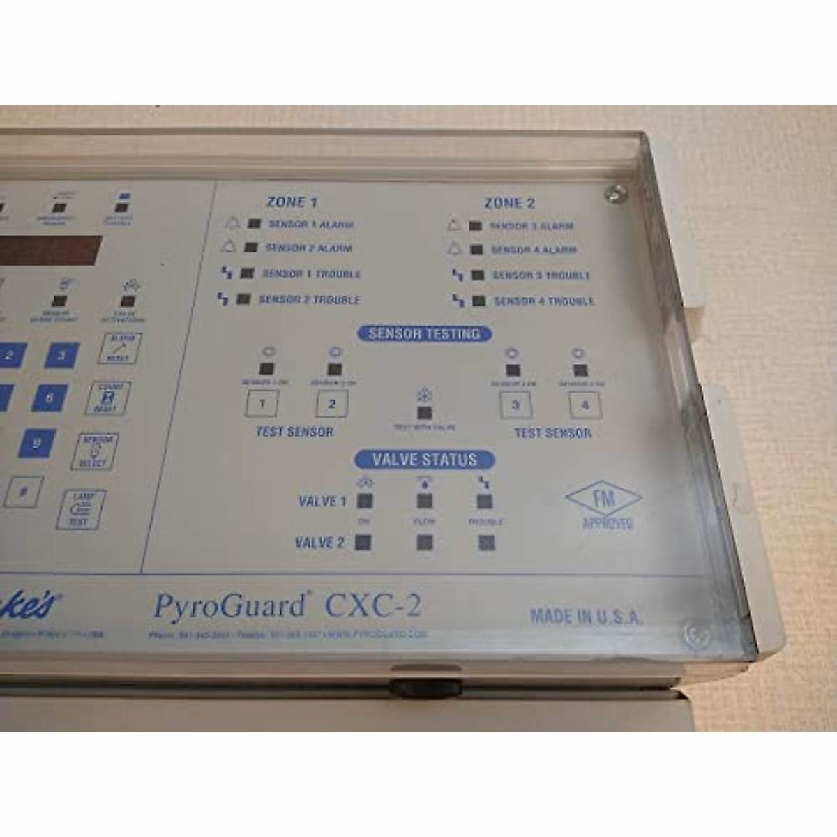 Used Compatible with Clarks PyroGuard CXC-2 System Console Controller Compatible with Box