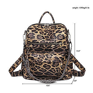 Blireana Backpack Purses Multipurpose Design Convertible Satchel Handbags,PU Leather Shoulder Bag with tassel School Bag for women,Light Gold Hardware(brown)