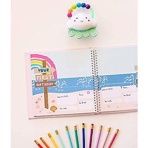 Lucy Darling Little Beach Babe Memory Book - First Year Journal Album to Capture Precious Moments - Milestone Keepsake for Boy Or Girl - Made in USA