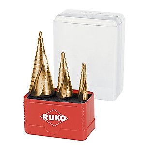 Ruko A101032T Stepped Drill Bit Set in Tin