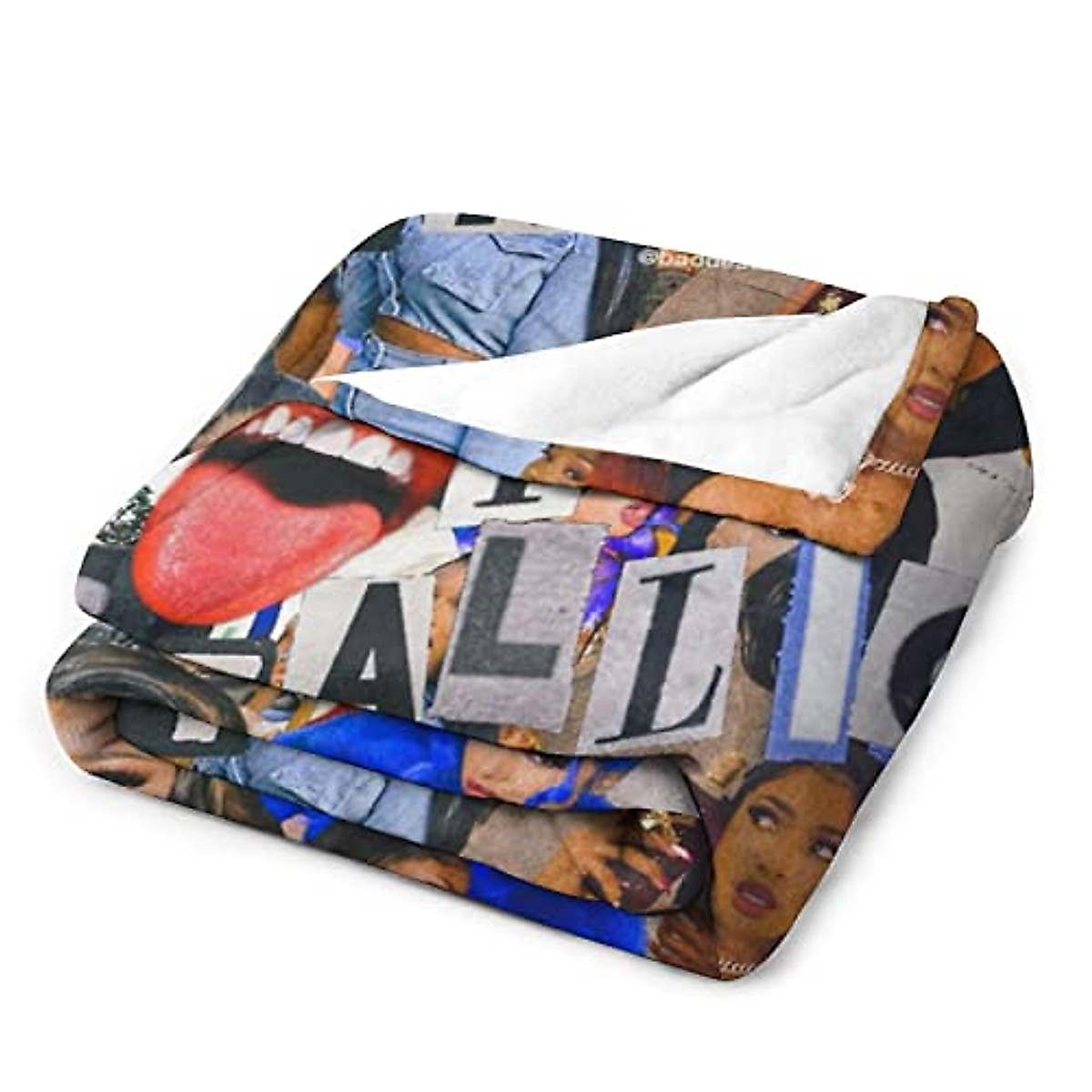 Rwillppycfei Funny American Rapper Singer Megan and & Thee Or/Stallion Throw Blanket, Flannel Fleece Blankets and Throws for Bed, Wearable Air Condition Blanket 40"x50"