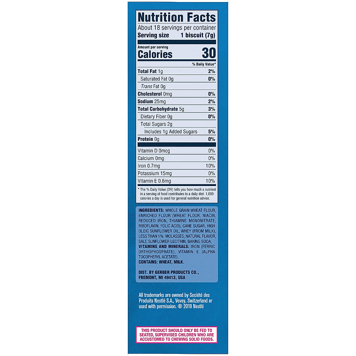 Gerber Graduates Lil Biscuits Vanilla Wheat 4.44 OZ