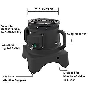 MOUNTO 8FT Fly Puppet Dancer with 1/3hp Blower Complete Set (RED)