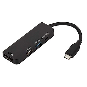 Lysee HDMI Cables - USB-C Hub to HDMI Micro USB 3.0 2.0 4 Port Splitter Adapter type-c Hub For keyboard For Printer Phone Hard Disk Speaker Mouse - (Length: USB C Hub)