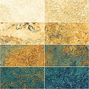 Stonehenge Gradations Oxidized Copper Stone Tiles 42 10-inch Squares Layer Cake Northcott