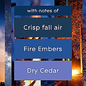 Glade Candle, Fragrance Candle Infused with Essential Oils, Air Freshener Candle, 3-Wick Candle (Fall Night Long)