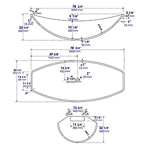 ALFI brand HammockTub1-BM Black Matte 79" Acrylic Suspended Wall Mounted Hammock Bathtub