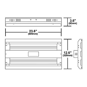 NICOR Lighting HBL3162UNV40K LED High Low Bay, White