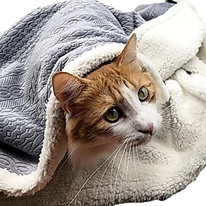 Brilliant JJJJ Sherpa Fleece Throw Blanket for Couch – Grey Fuzzy Warm Soft Blankets and Throws for Sofa, 39x60 Inches