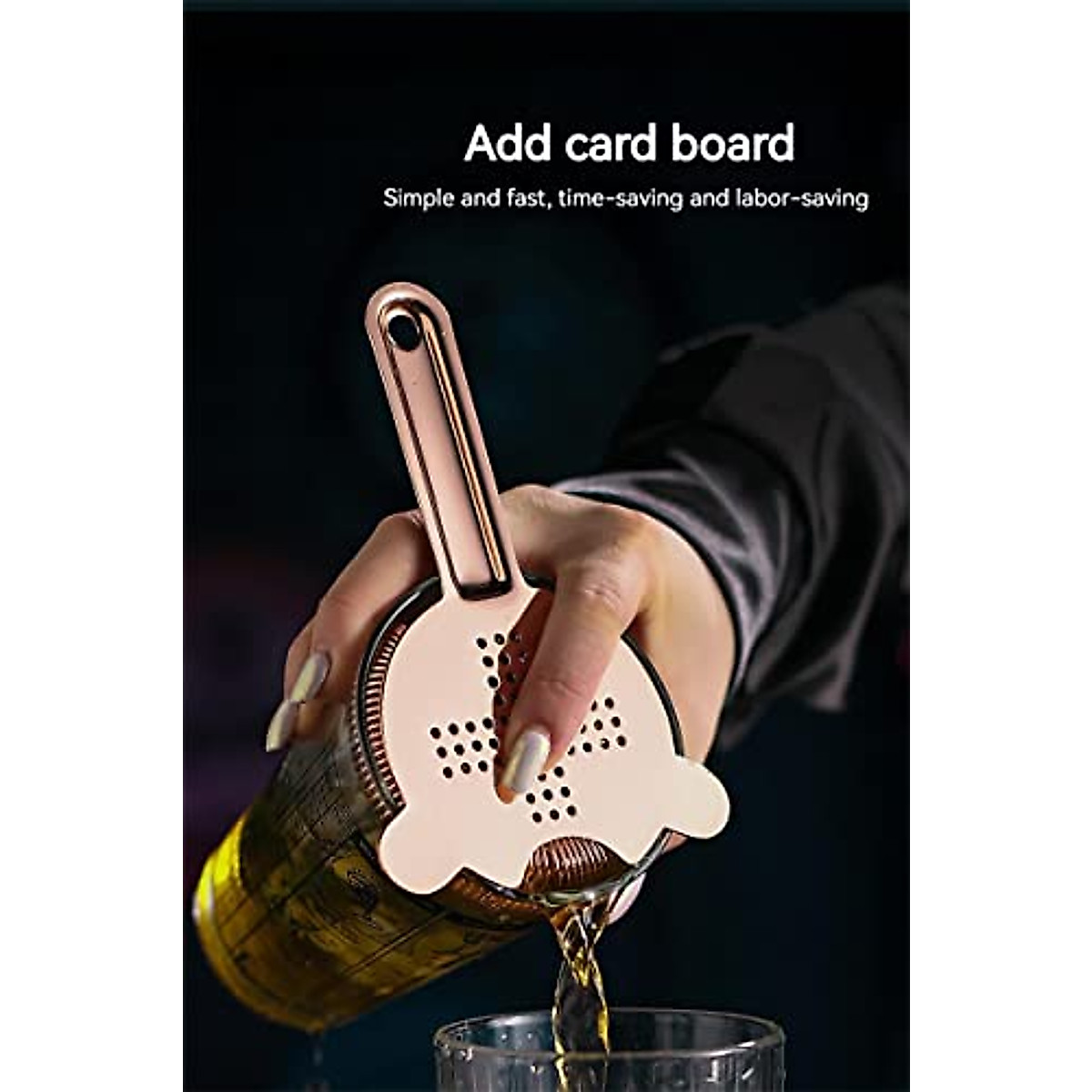 Cocktail Strainer,hawthorne strainer,Stainless Steel Bar Strainer, Bar Tool Drink Strainer with 100 Wire Spring for Professional Bartenders and Mixologists Professional for Bar Restaurant Home