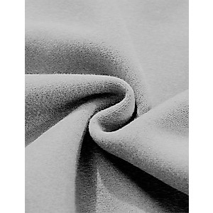 Hatant Men Hoodie No String Pullover Fleece Hoodies for Men Casual Hoodies with Kangaroo Pocket Winter Plush Cotton Blend Sports Hooded For Men Fleece Oversize Tops HH-S B-gray