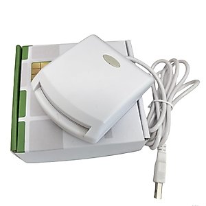 ISO7816 Contact EMV SIM eID PC/SC USB CCID Smart IC Chip Card Reader Writer Programmer with 2pcs SLE4442 Cards + SDK Kit(Program Required) for Professional Engineer
