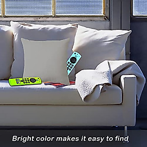 Firestick Remote Cover Glow in The Dark - TV Stick 4k Remote Cover 3rd Gen, Firestick Remote Case Anti Slip Silicone Sleeve (Blue)