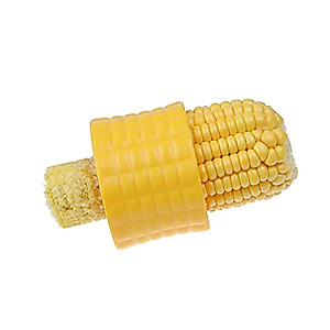 Corn Stripping Tool, Set of 2 - These Corn Cobber Tools are the Easiest Way to Remove Kernels from Fresh Corn - Just Push Corn Through the Device - The Stainless Steel Blades Work as a Corn Zipper